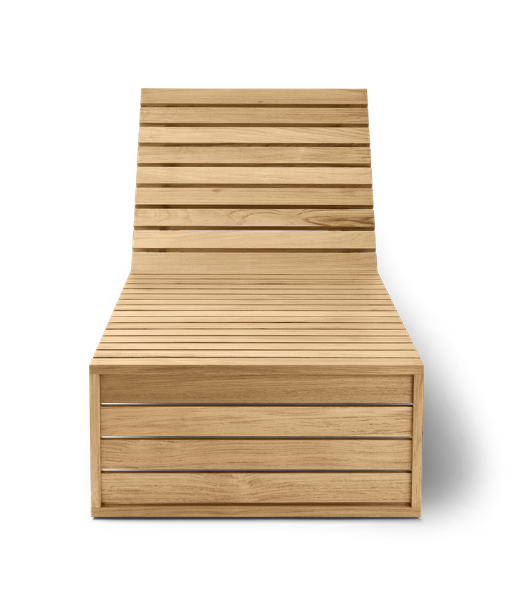 BK14 Sunbed - Untreated Teak – Cult - Design First